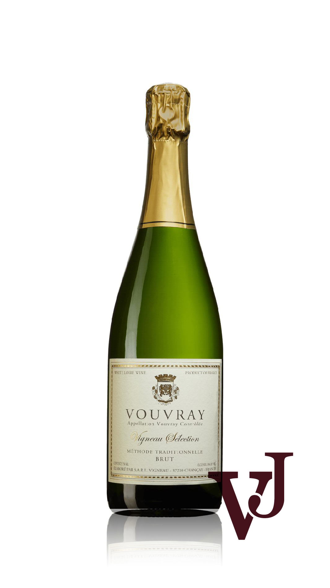 Vouvray Vigneau Sélection Brut Domaine Vigneau-Chevreau Mousserande Vin ...