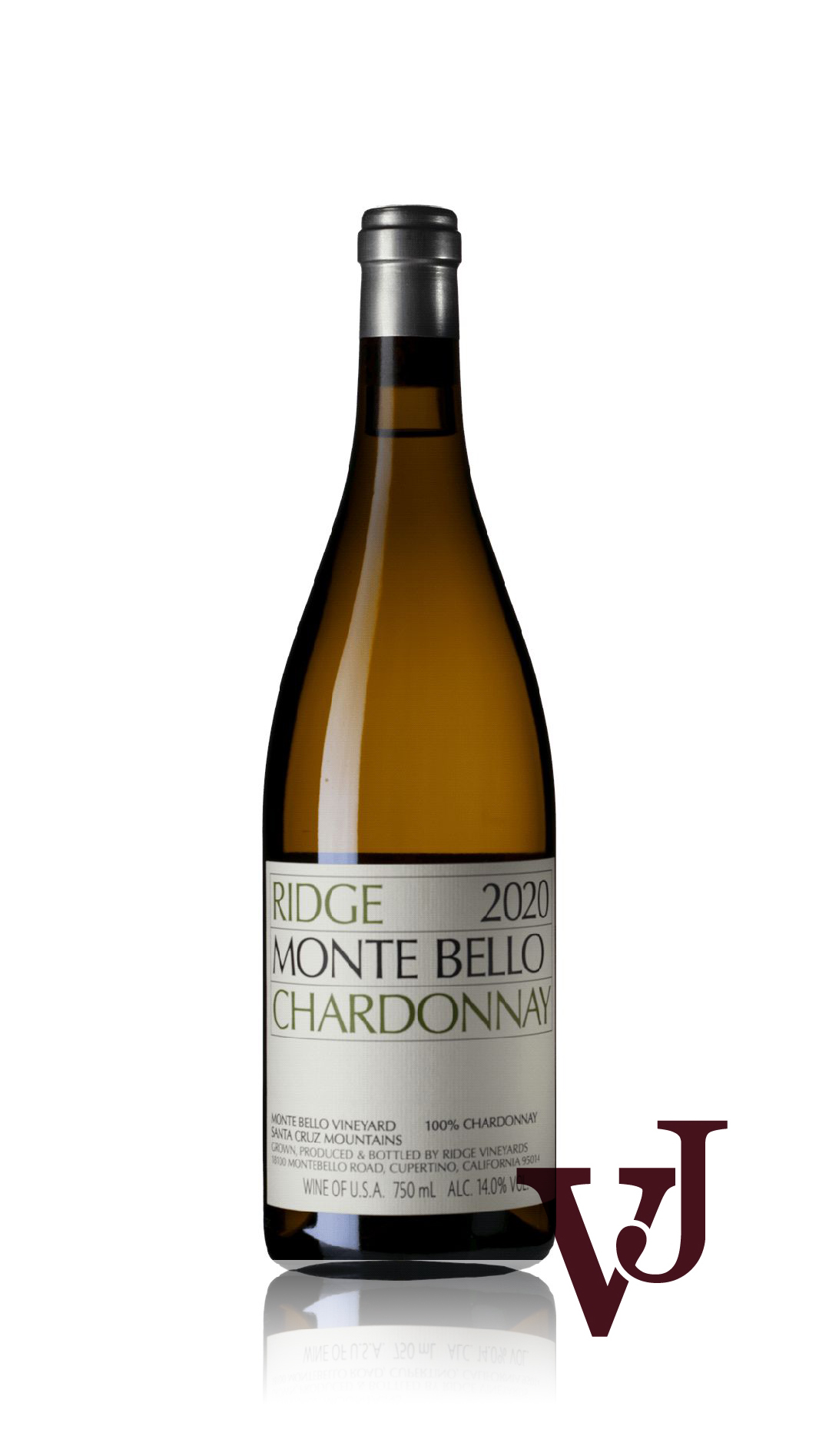 Ridge Monte Bello Chardonnay 2020 Vitt Vin Systembolaget 9360701 ...