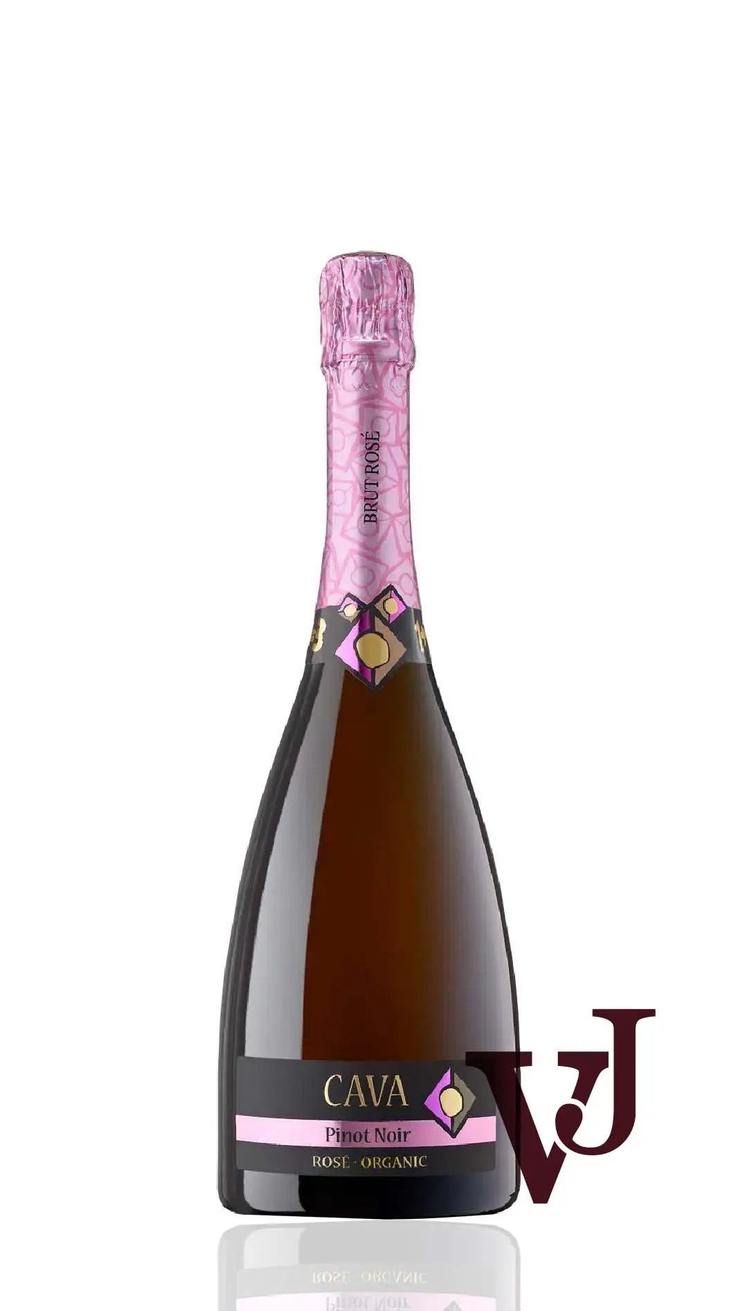 Cava Pinot Noir Rosé Organic 1+1=3 Reserva Familia Mousserande vin ...