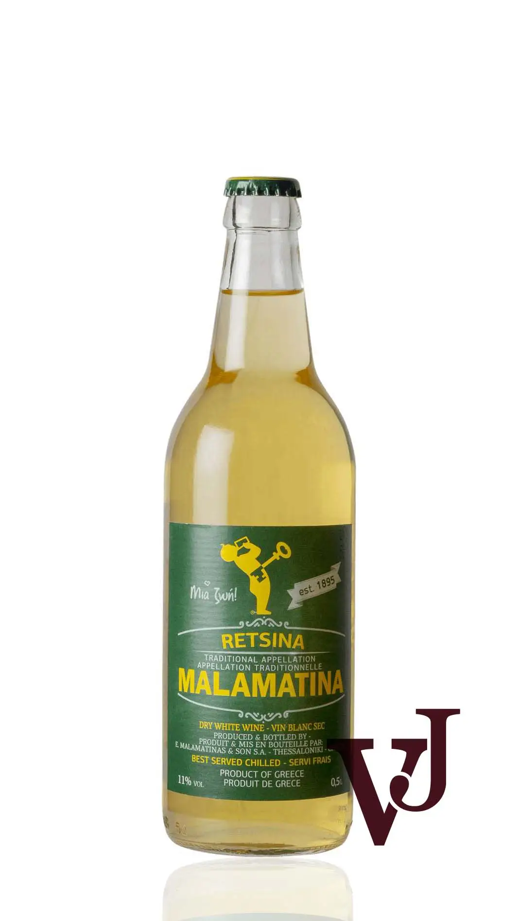 Retsina Malamatina Vitt vin Systembolaget 7378602 | Vinjournalen.se